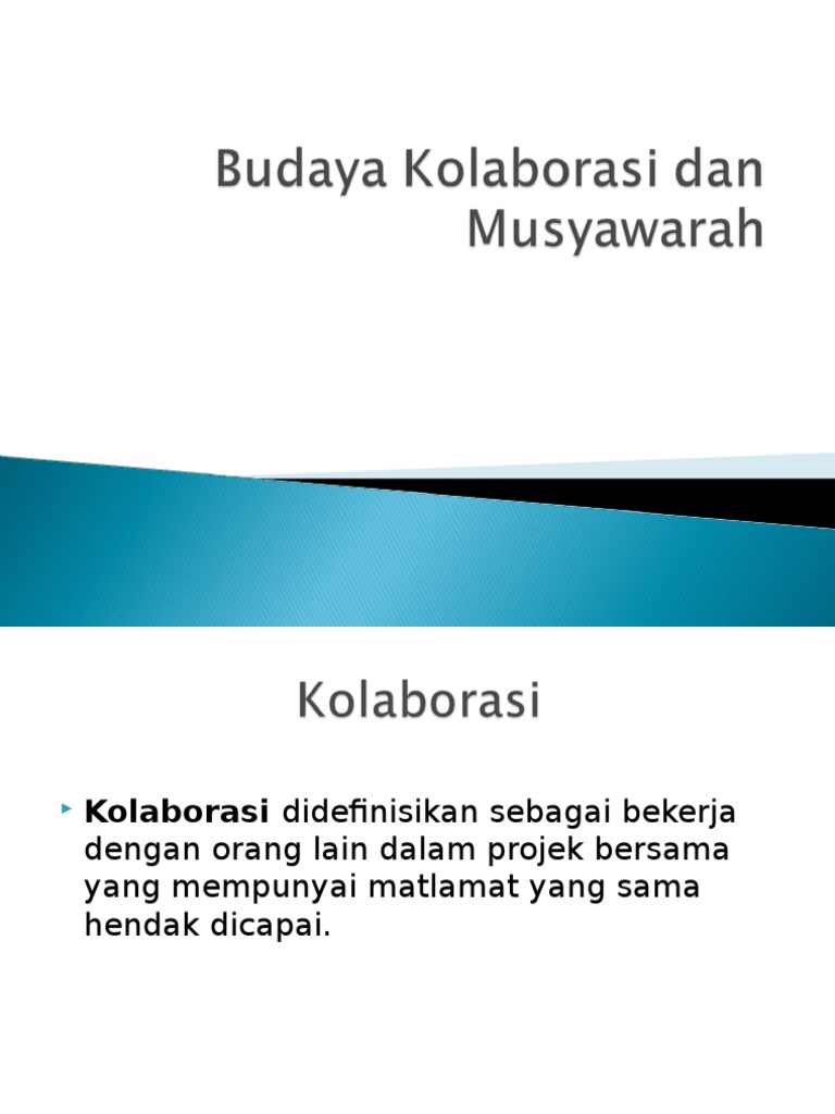 KOLABORASI dALAM pENDIDIKAN | PDF