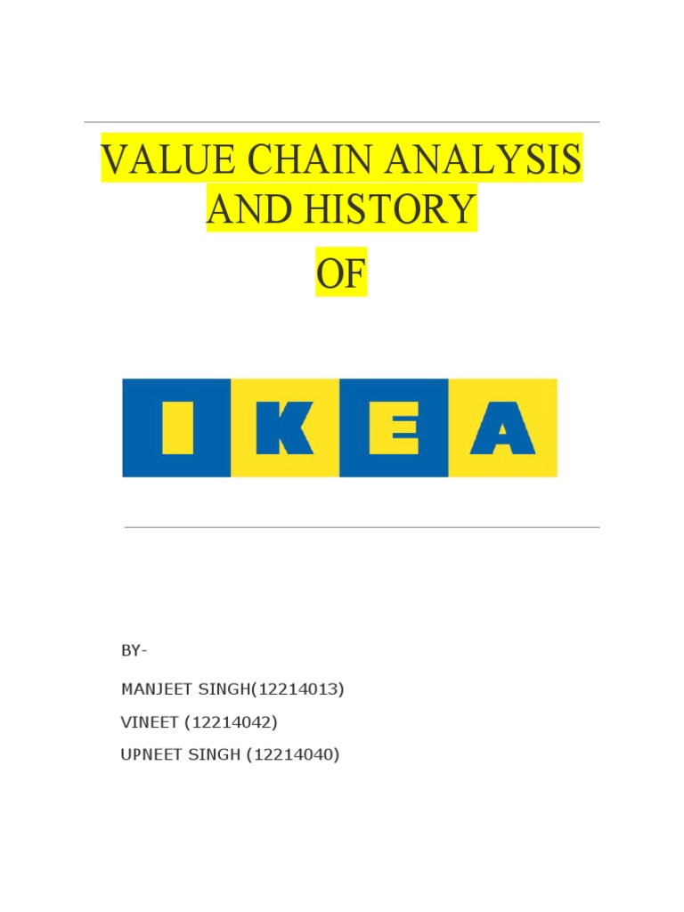 Value Chain & History IKEA (12214042,40,13) | PDF | Value Chain | Retail