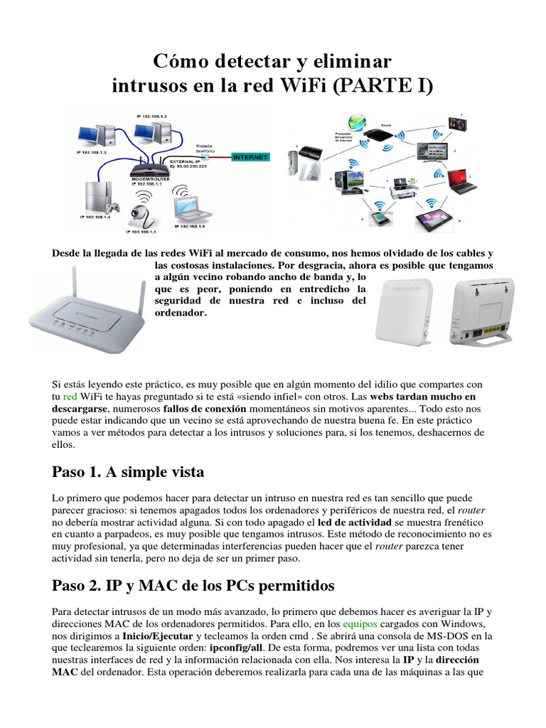 Cómo Detectar y Eliminar Intrusos en La Red WiFi | PDF | Enrutador ...