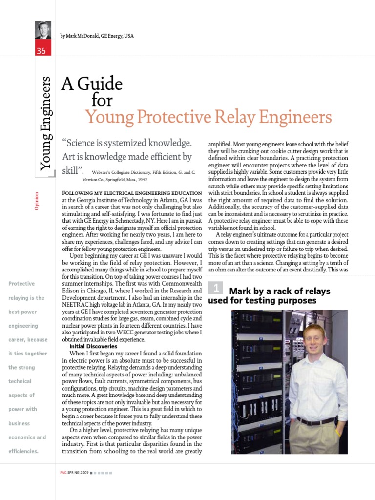 Guide for Young Relay Engineers | PDF | Relay | General Electric
