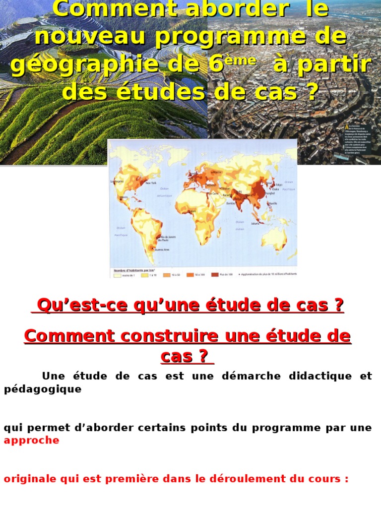 Qu Est-Ce Qu Une Etude de Cas en College | PDF | Géographie | Pédagogie