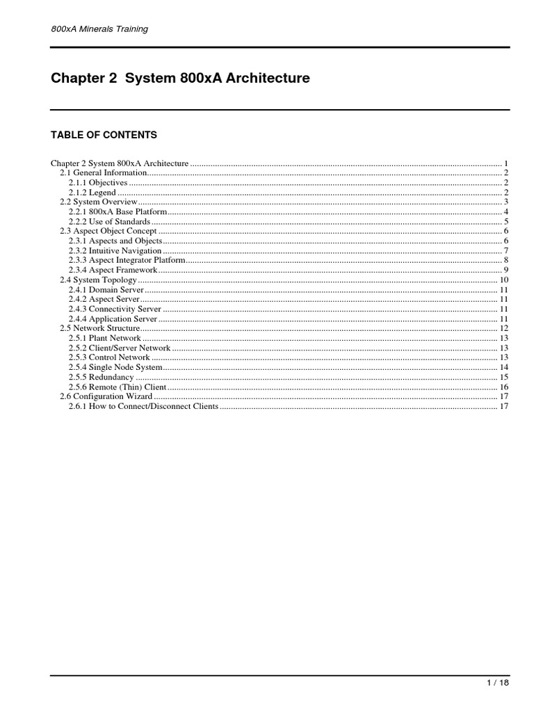 800xA System Architecture Overview | PDF | Server (Computing) | Computer Network