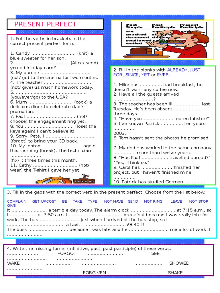 Present Perfect Review Key | PDF | Language Mechanics | Style (Fiction)