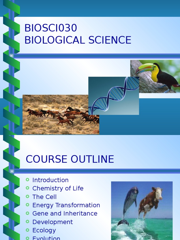 BIOSCI030 Biological Science | PDF | Heredity | Natural Selection