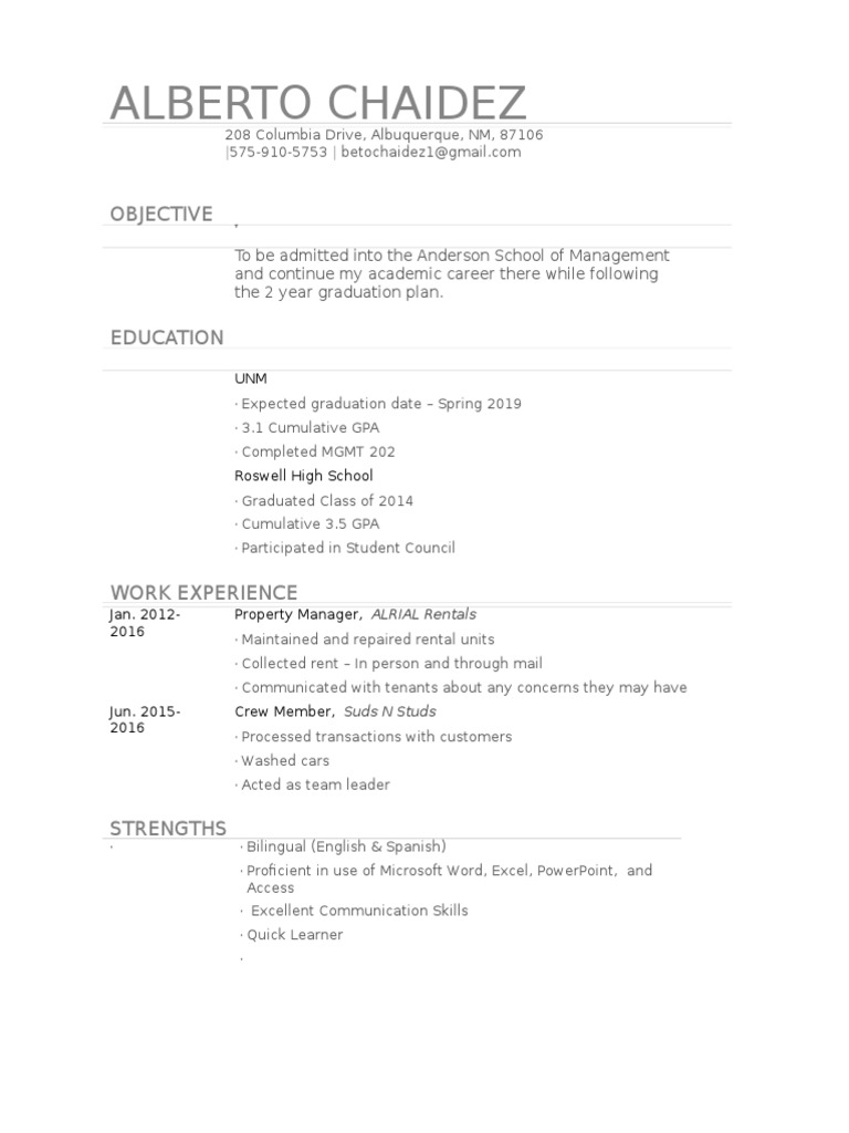 Revised Resume | PDF