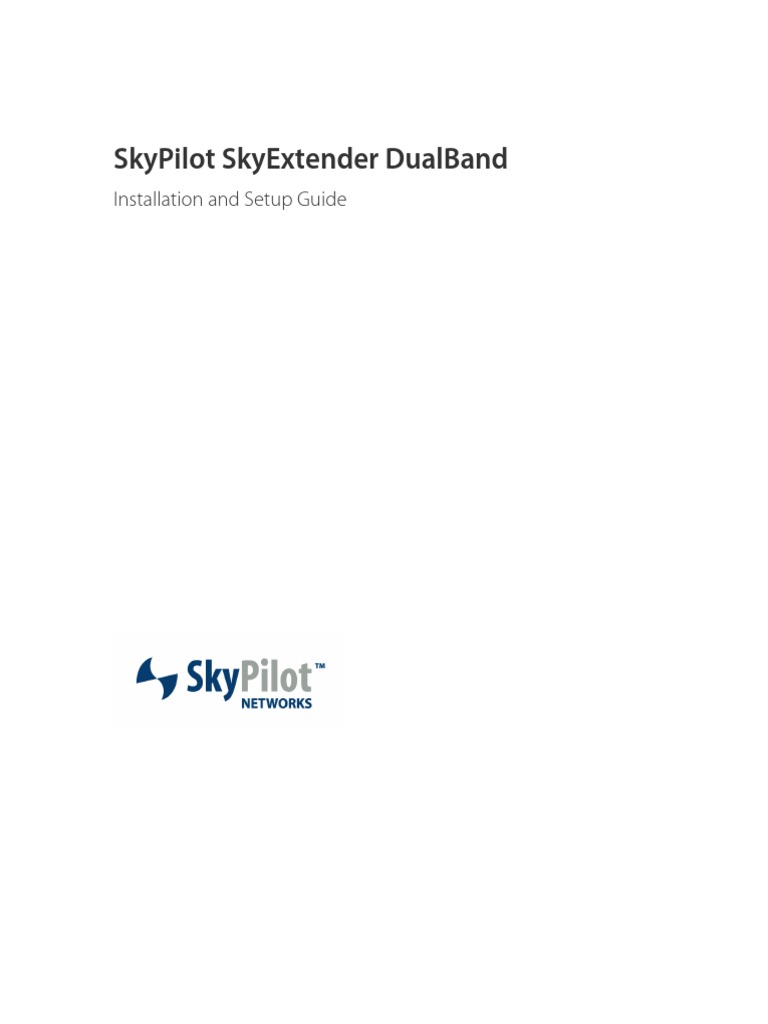 SkyPilot SkyExtender DualBand Installation Guide | PDF | Wireless Lan ...
