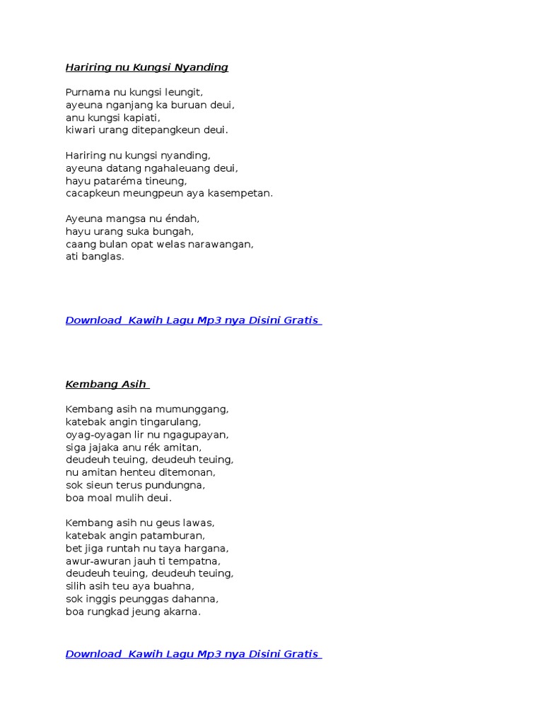 Kumpulan Lagu Mang Koko | PDF