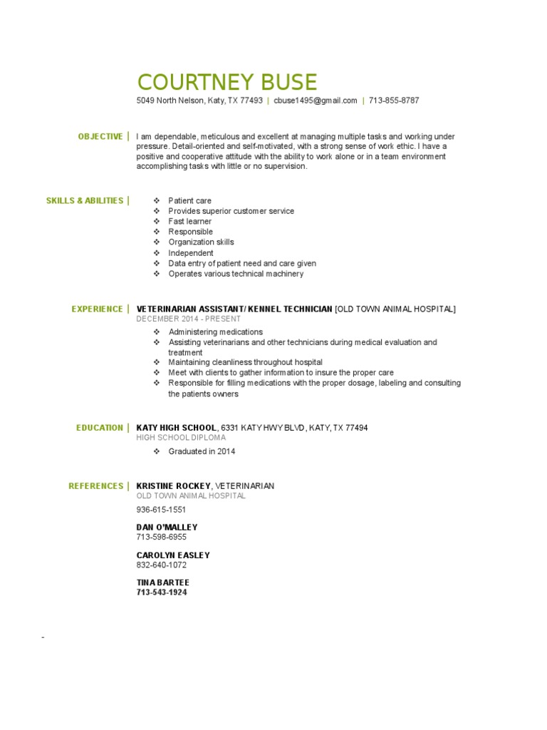 Courtney Resume New 3 | PDF