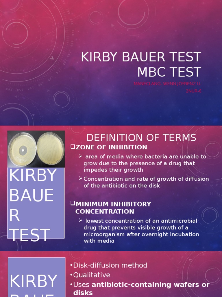 Kirby Bauer Test MBC Test: Maneclang. Wenn Joyrenz U. 2NUR-6 | Download ...
