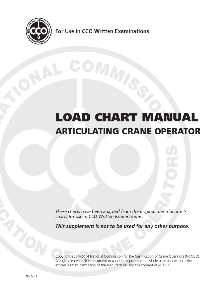 Load Chart Manual: Articulating Crane Operator | PDF | Crane (Machine ...