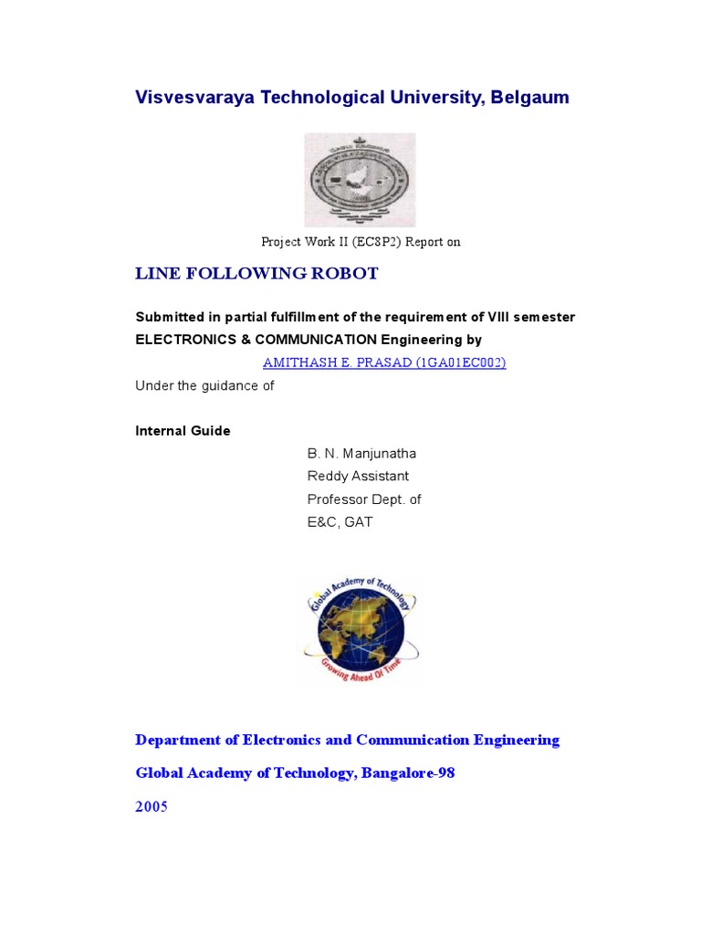 P 3483 Line Following Robot | PDF | Pic Microcontroller | Electronic ...