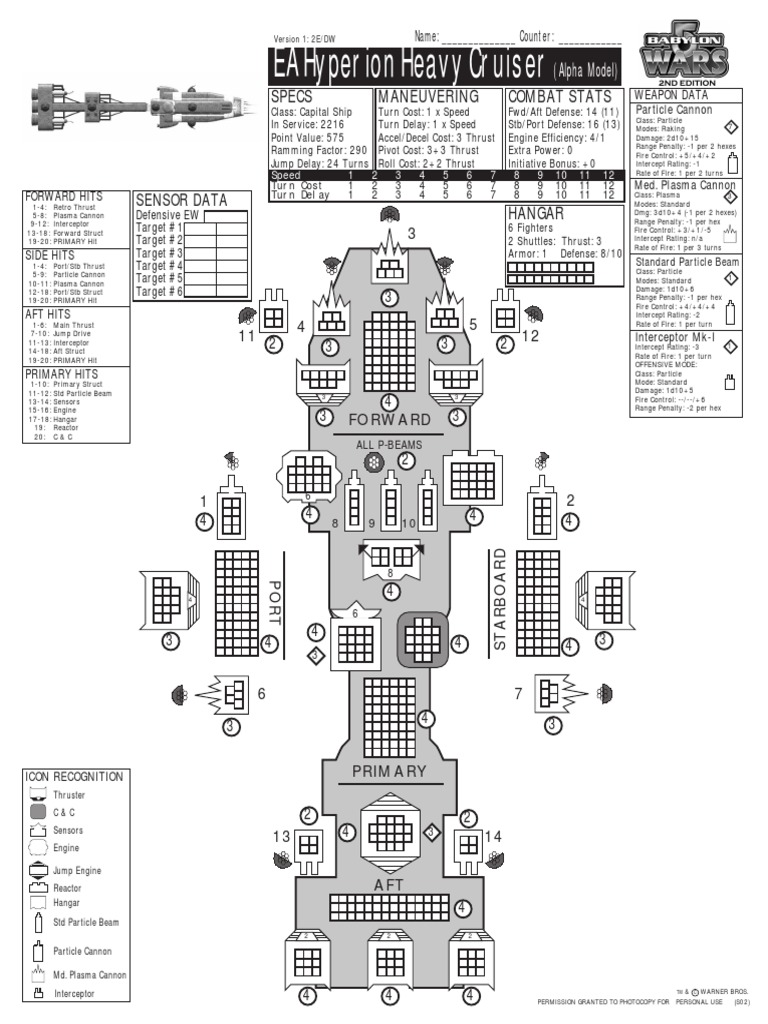 Earth Hyperion-Alpha Cruiser | PDF