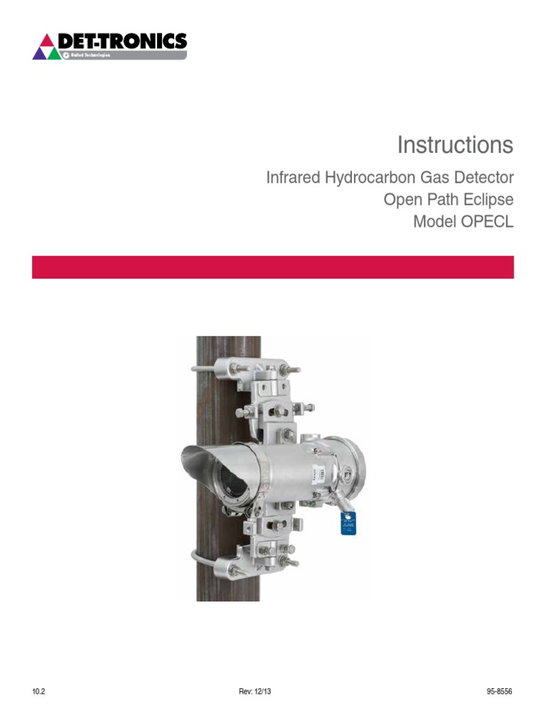 Instructions: Infrared Hydrocarbon Gas Detector Open Path Eclipse Model ...