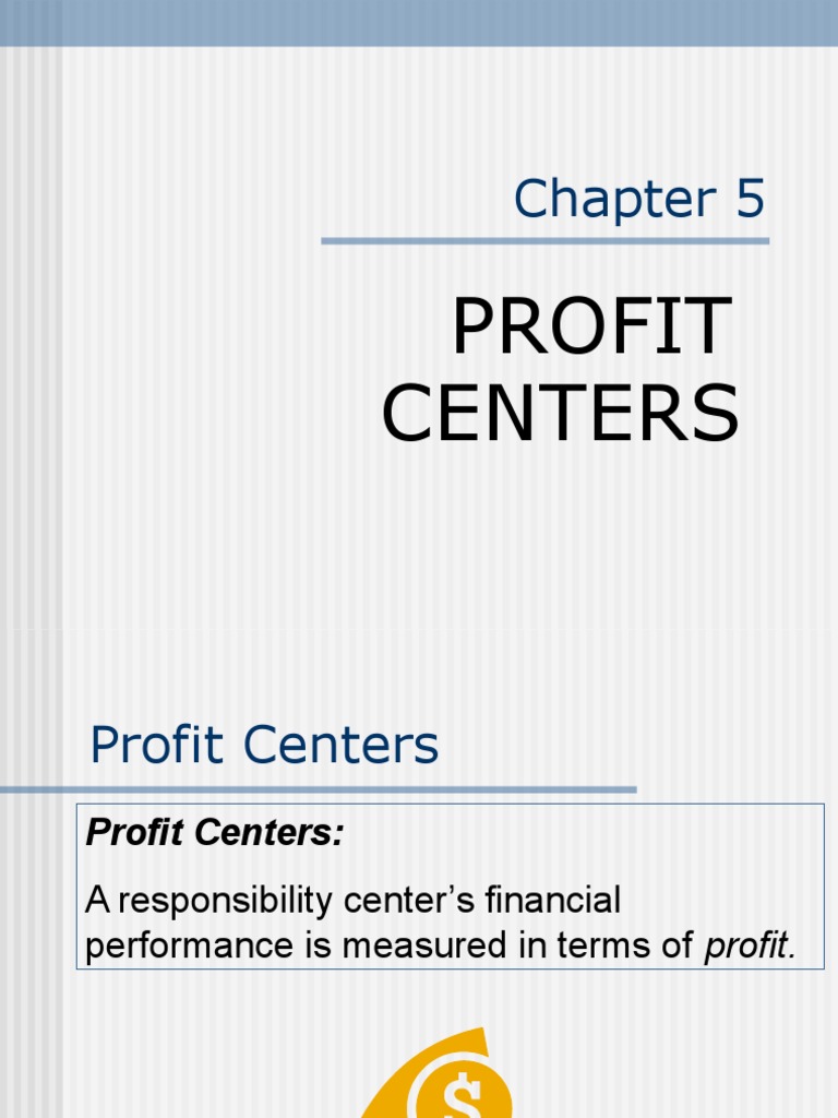 05 - Profit Centers.ppt | Revenue | Net Income