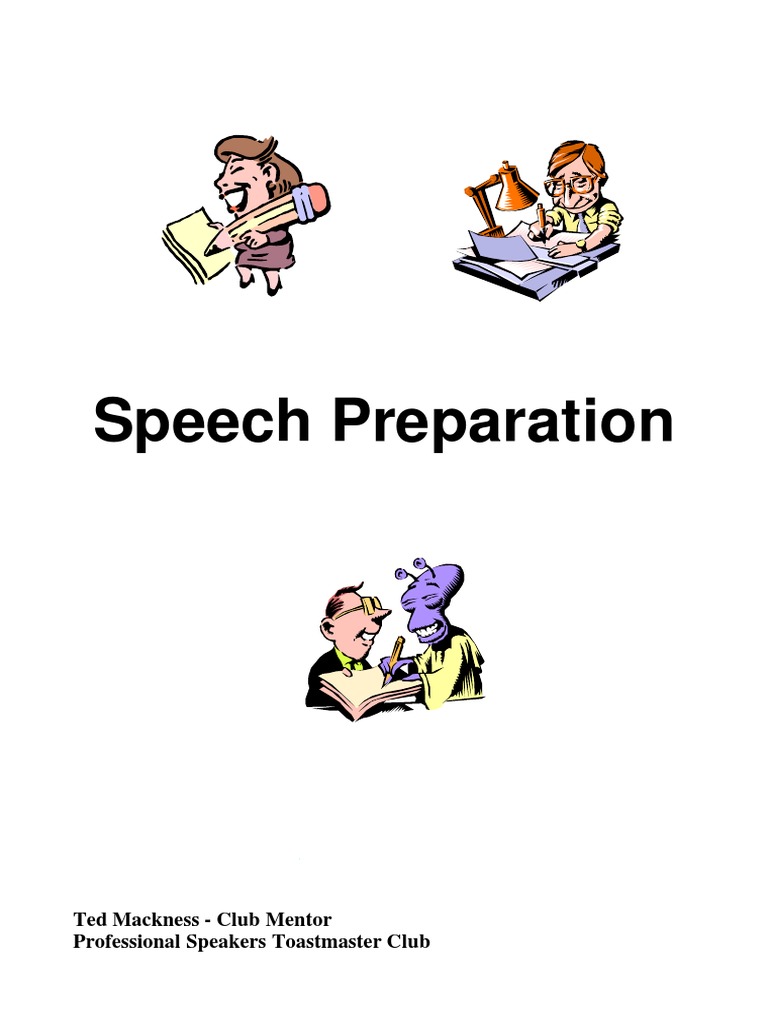 Speech Preparation Pdf Public Speaking Knowledge