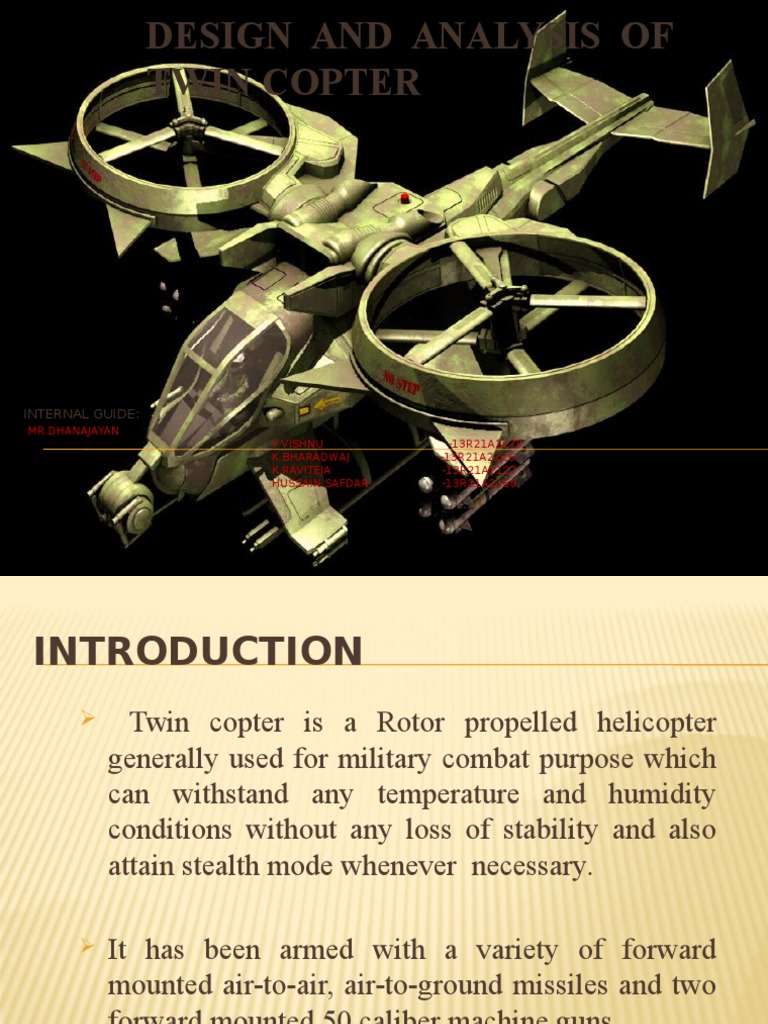 Military Twin Copter Design Guide | PDF