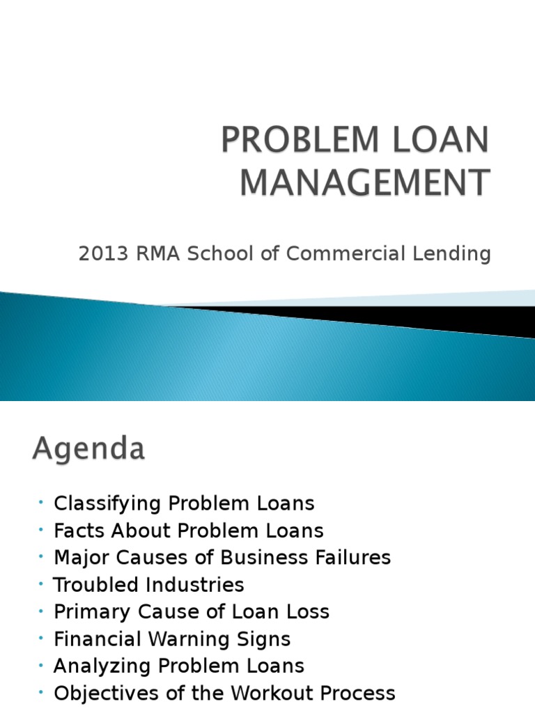 Managing Problem Loans in Commercial Lending | PDF | Loans | Repossession