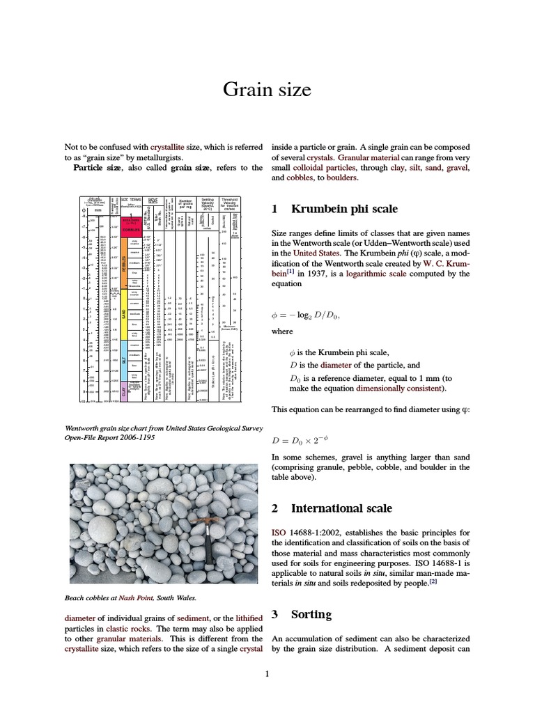 Grain Size | Sand | Sedimentology