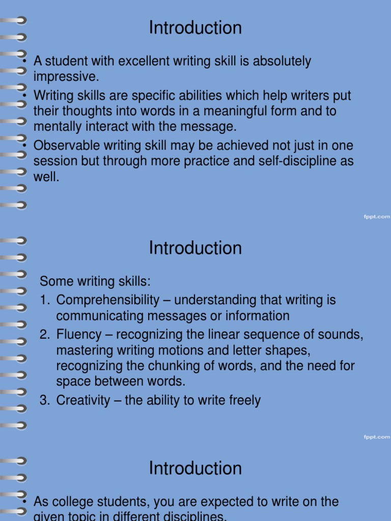 Developing Effective Writing Skills: A Guide to the Fundamentals of ...