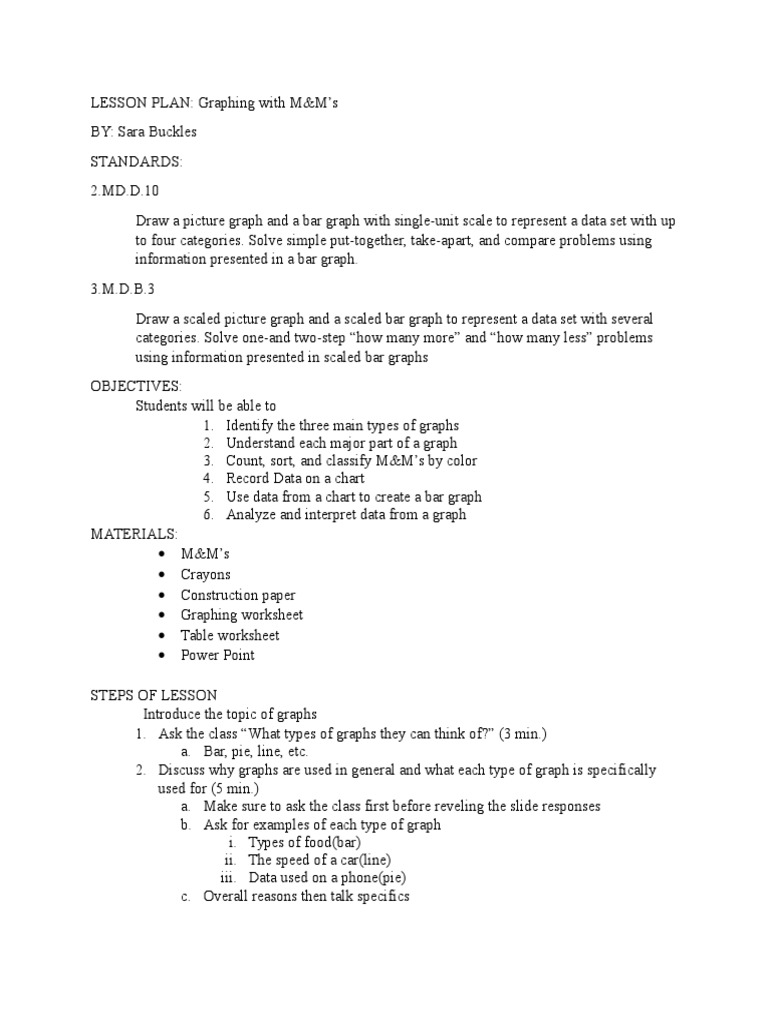 Lesson Plan Graphs | Download Free PDF | Chart | Lesson Plan