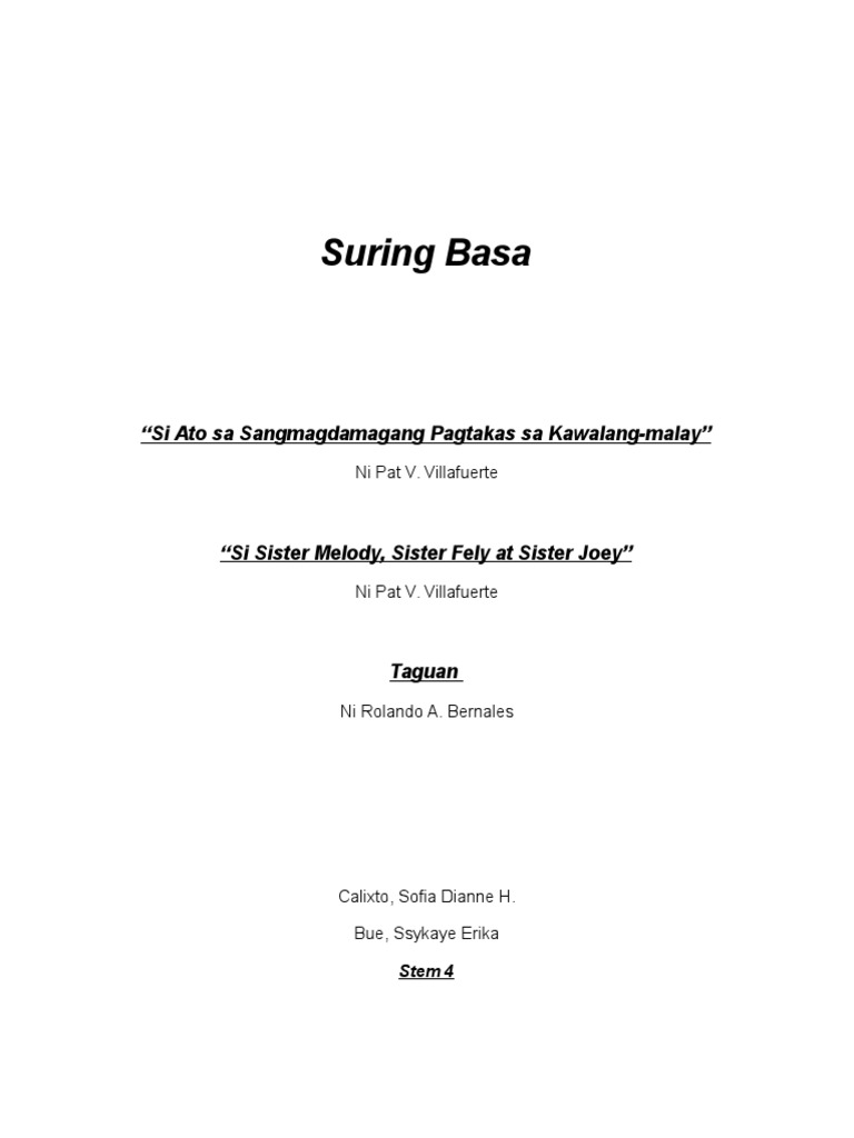 Suring Basa | PDF