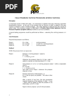 Pressure Test Report - Sample | PDF
