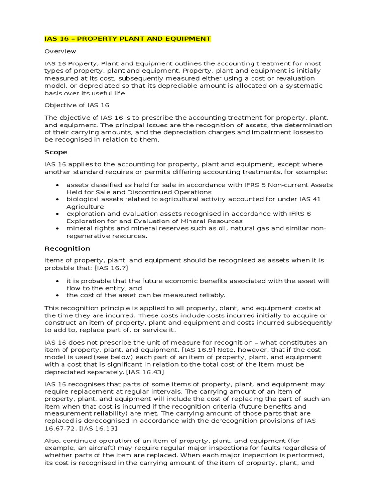 Accounting For PPE | PDF | Fixed Asset | Business Economics