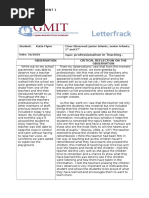 LCVP Work Experience Diary Example | PDF | Schools | Teachers