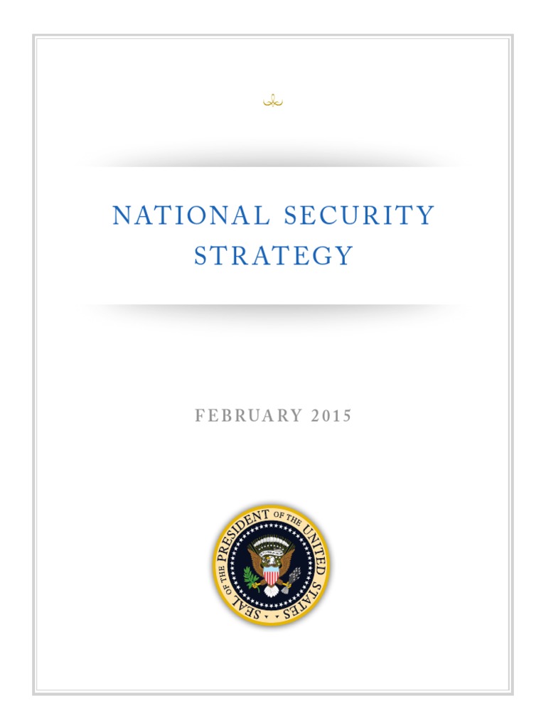 2015 National Security Strategy PDF | PDF | Nuclear Weapons | Nuclear ...