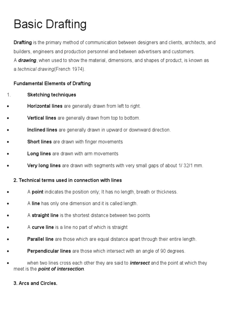 Fundamental Elements of Technical Drawing: An Introduction to Basic ...