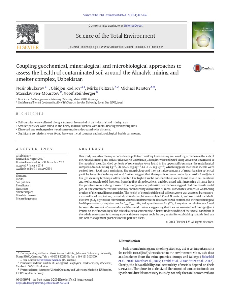 Science of The Total Environment | PDF