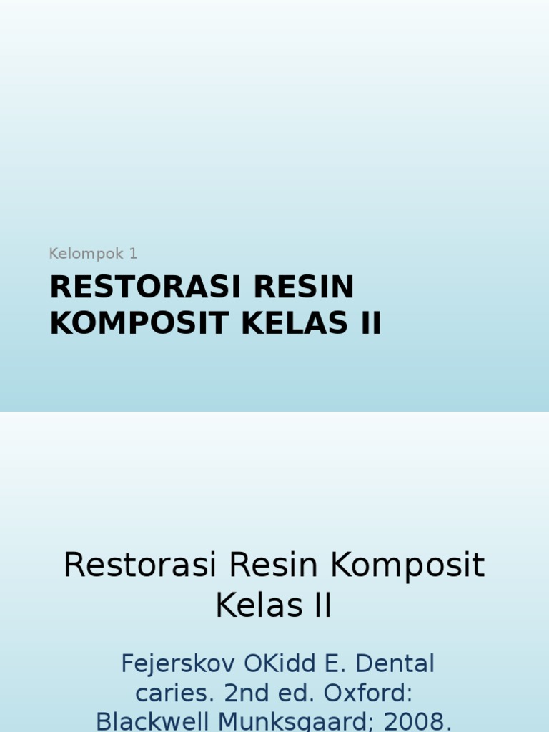 SOP Resin Komposit | PDF