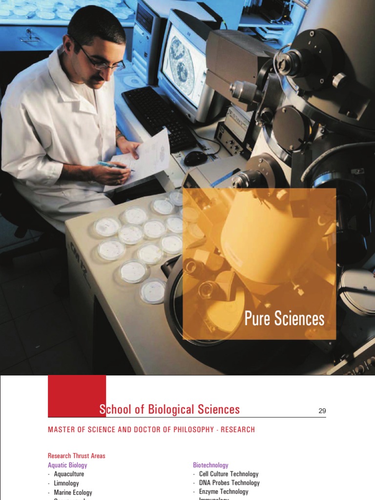 Pure Sciences | PDF | Master Of Science | Doctor Of Philosophy