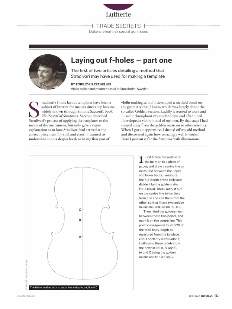 Placing F-Holes | PDF