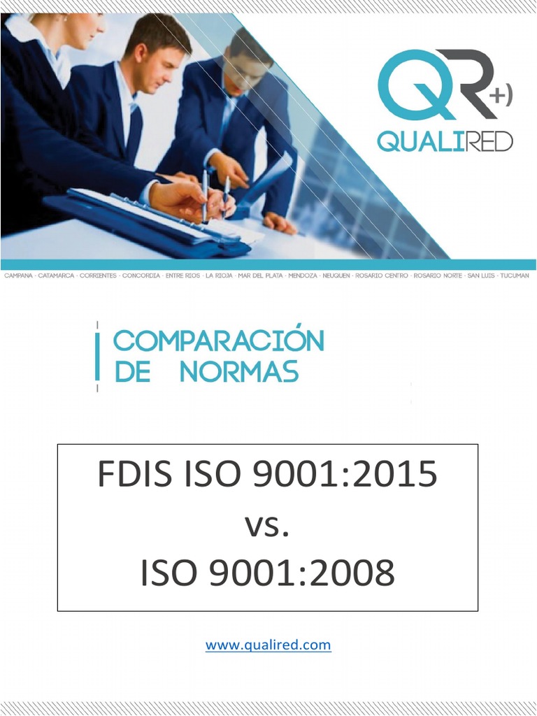 Comparación Iso 9001 2008 vs. 2015 - Qualired | PDF | Gestión de la ...