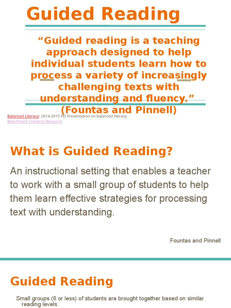 Guided Reading for Educators | PDF | Reading Comprehension | Reading ...