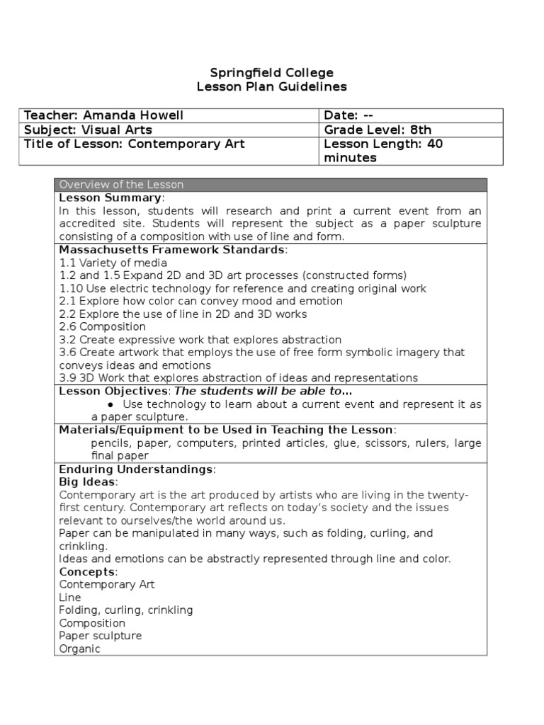 Lessonplan | PDF | Lesson Plan | Critical Thinking