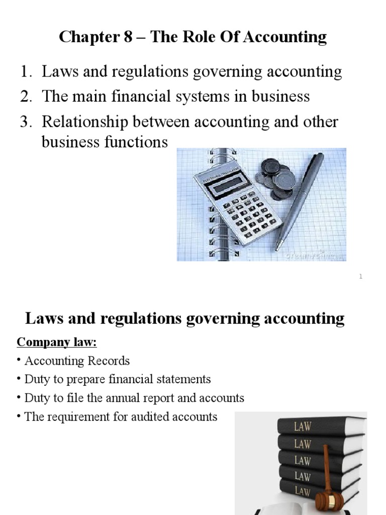 Chapter 8 - The Role of Accounting | PDF | International Financial ...