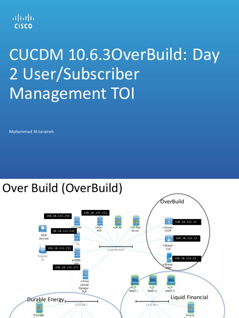 Cisco CUCDM Easy Over Build HCS10 (Autosaved) | PDF | Application ...
