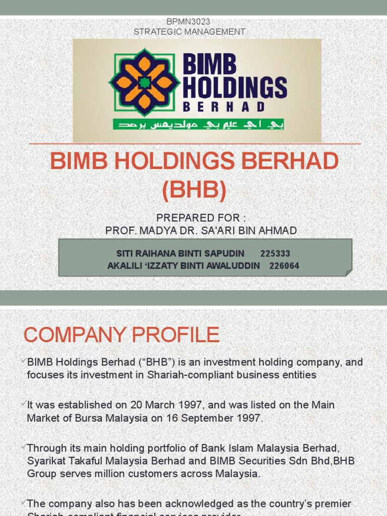 Bimb Holdings | PDF | Investing | Strategic Management