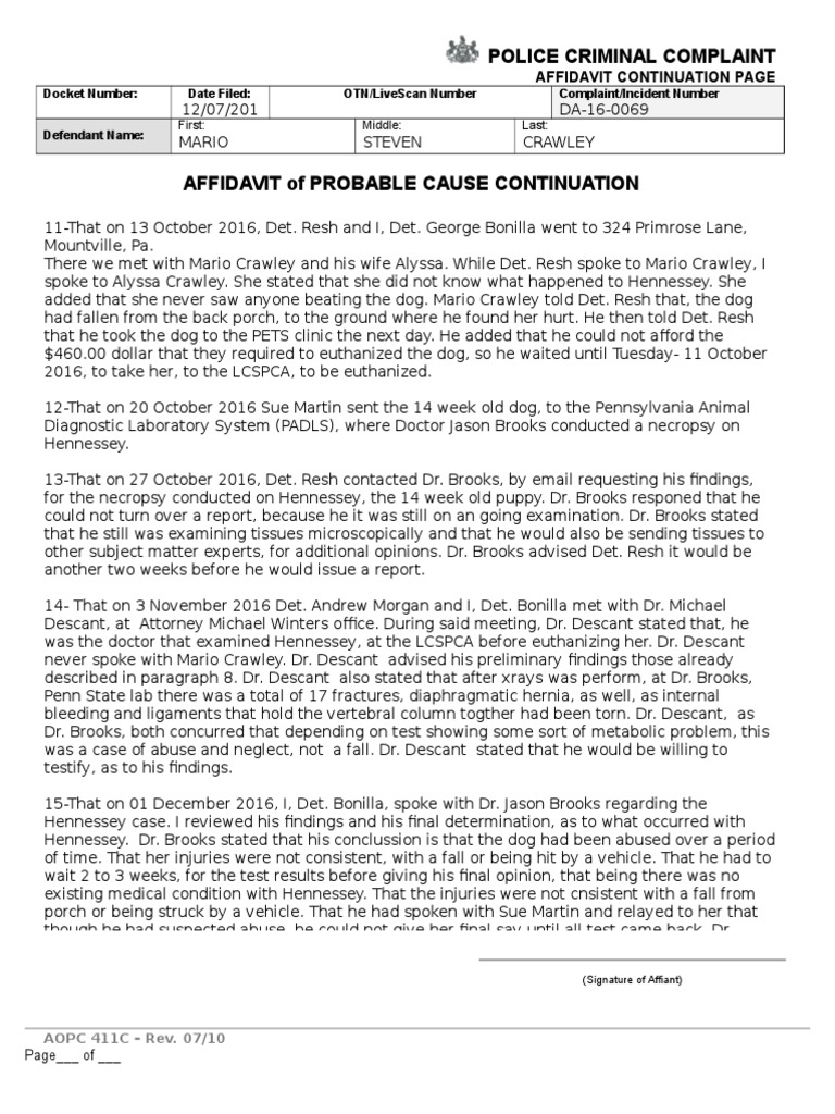 Crawley Animal Abuse Investigation | PDF | Crime & Violence | Crime ...
