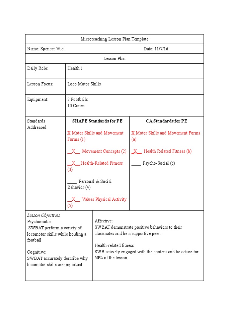 SHAPE Standards For PE CA Standards For PE | PDF | Psychological ...