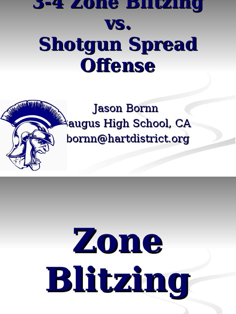 3-4 Zone Blitzing Strategies Explained | PDF | Sports | Team Sports