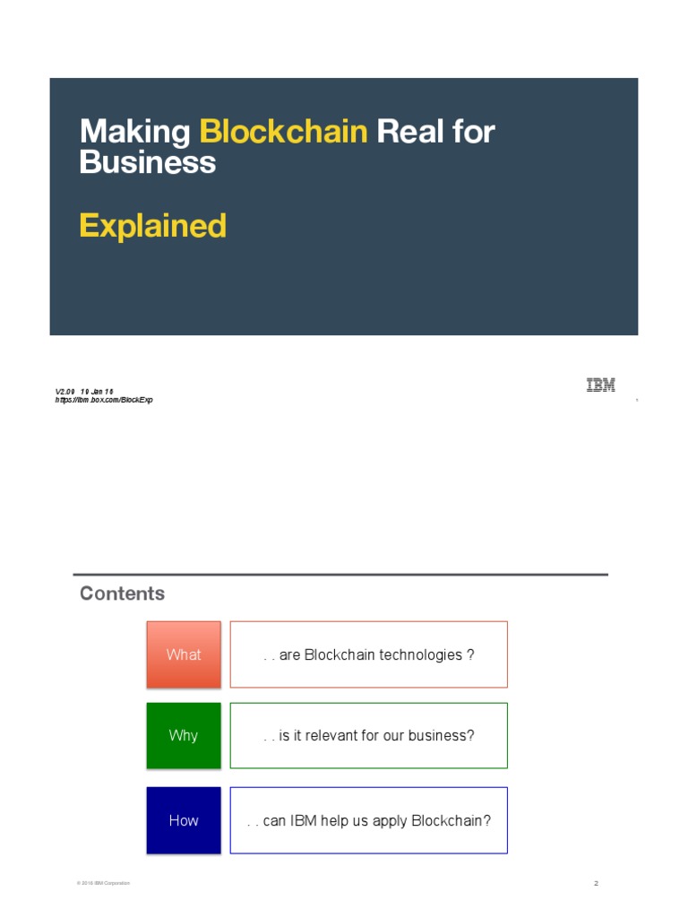 Blockchain Explained v2.09 | PDF | Blockchain (Database) | Business