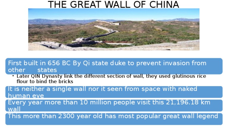 History and Facts of the Great Wall | PDF | Travel | Art