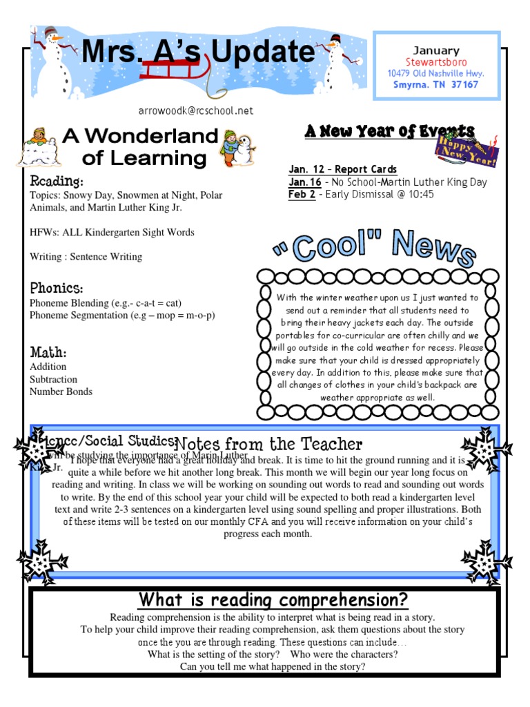 January Newsletter | PDF