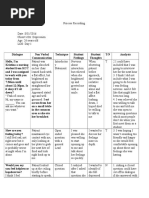 Process Recording: Depression Case Study | PDF | Empathy | Nursing