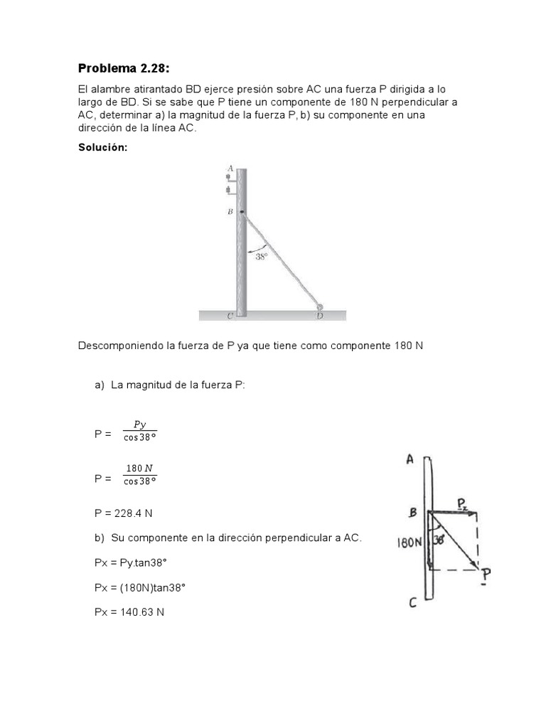 Ejercicios de Estatica | PDF | Science | Ingeniería
