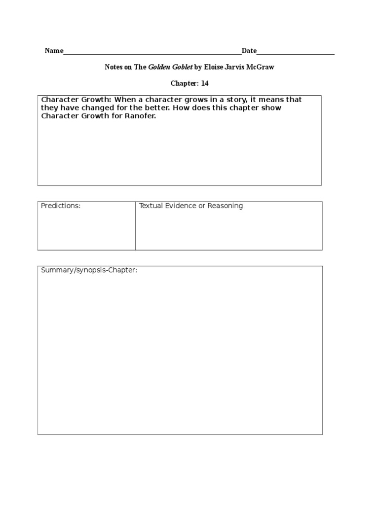 Goldengobletnotesch 14 | PDF | Language Arts & Discipline