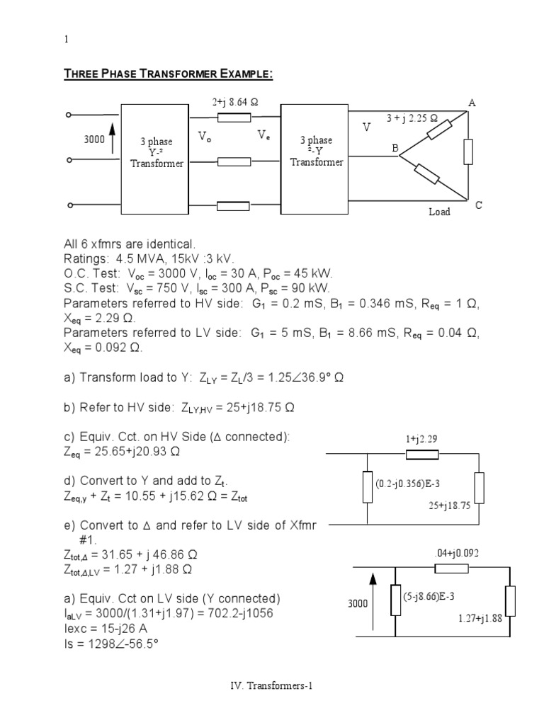 Three Phase Example | PDF
